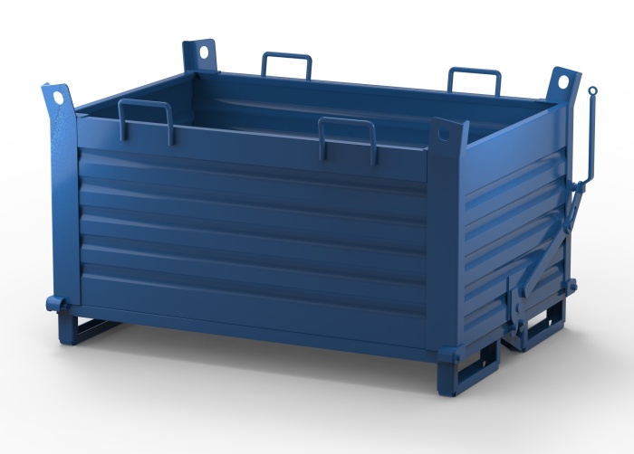 TITAN Drop Bottom Skips 2000kg - Steps and Stillages