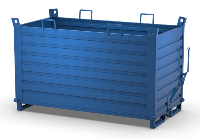 TITAN Drop Bottom Skips 2000kg - Steps and Stillages