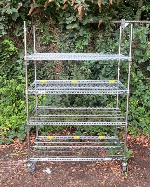 Used Adjustable shelving unit - Steps and Stillages