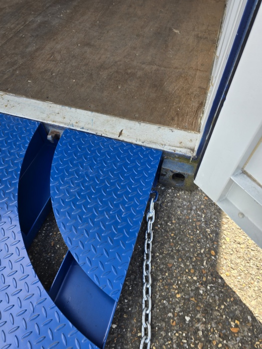 Shipping Container Ramp for Forklift with Container Door Cut Outs ...