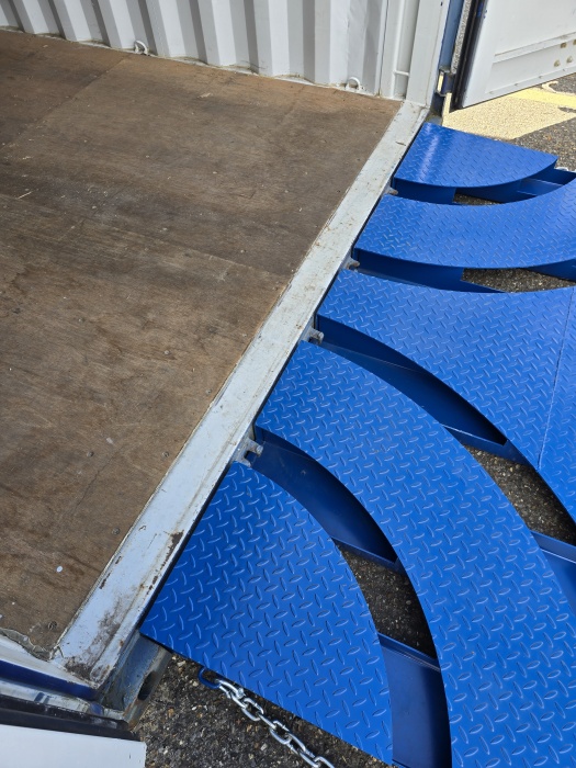 Shipping Container Ramp for Forklift with Container Door Cut Outs ...