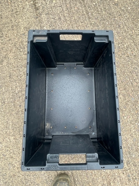 Black Solid Tote Box - Steps and Stillages