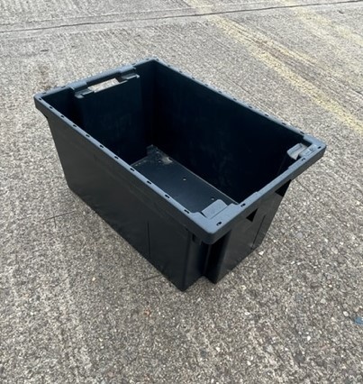 Black Solid Tote Box - Steps and Stillages