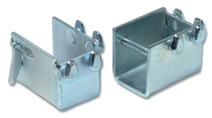 Rectangular Load bar Cups - Retaining bar and Clip - Steps and Stillages