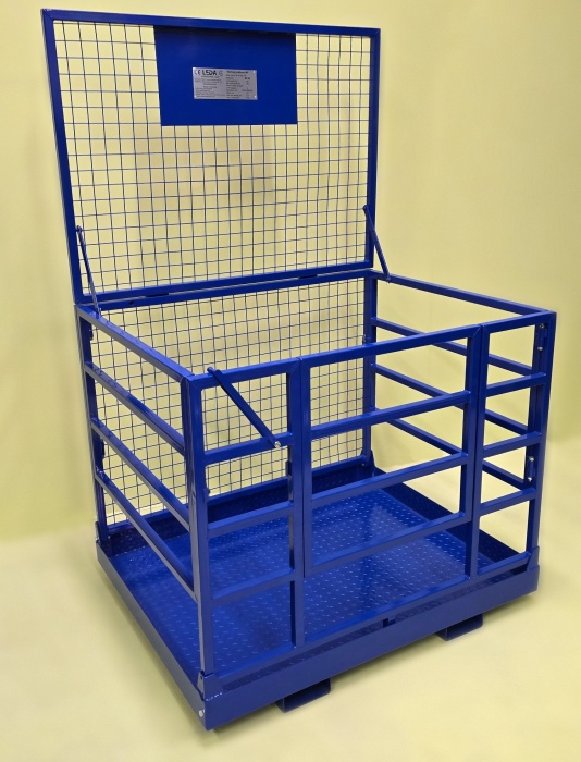 Folding Forklift Safety Access Cage 1 & 2 persons - Steps and Stillages
