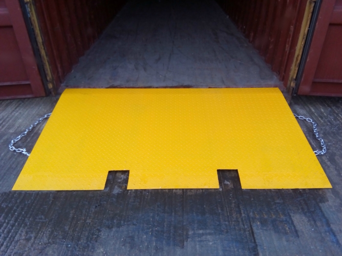 Shipping Container Ramp for Forklifts - Steps and Stillages
