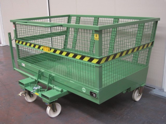 Jumbo Mesh Tipping Skip LTR2000 - Steps and Stillages