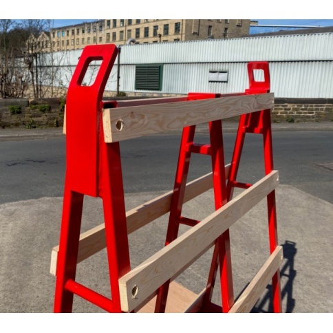 Liftable A Frame Glass Trolley 1200 x 1000 x 1500mm - Steps and Stillages