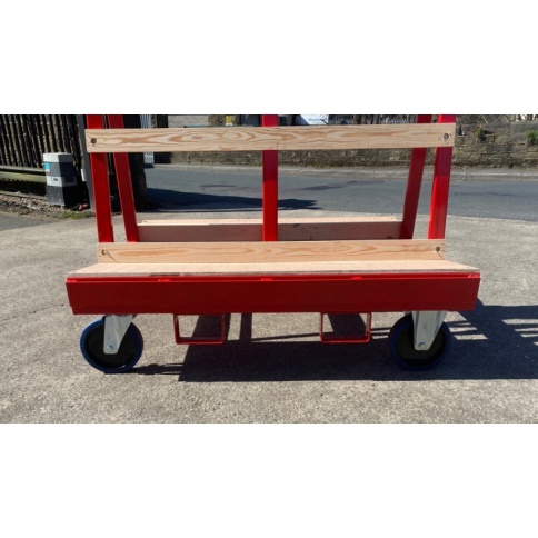 Liftable A Frame Glass Trolley 1200 x 1000 x 1500mm - Steps and Stillages