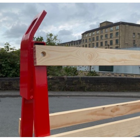 Liftable A Frame Glass Trolley 2400 x 1200 x 2000mm - Steps and Stillages