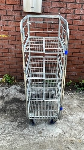 Nesting A-frame Milk Dolly 1 - Steps and Stillages