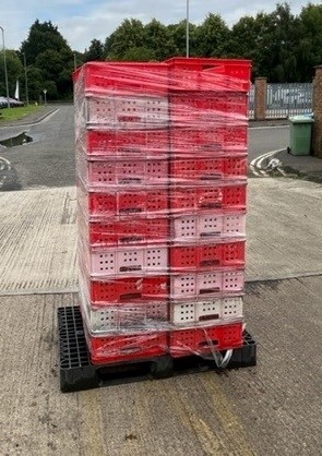 Pallet Of Plastic Trays - Steps and Stillages