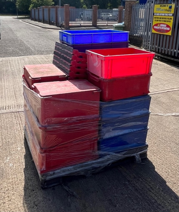 Pallet Of Assorted Trays and Boxes - Steps and Stillages