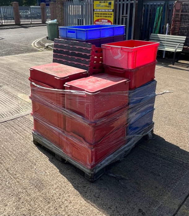 Pallet Of Assorted Trays and Boxes - Steps and Stillages