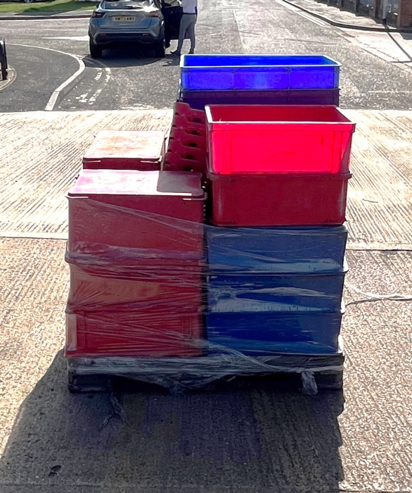 Pallet Of Assorted Trays and Boxes - Steps and Stillages
