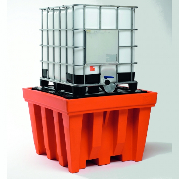 Premium Polyethylene Sump Pallet For 1 IBC - Steps and Stillages