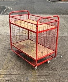 Second Hand Red Picking Trolley - Steps and Stillages