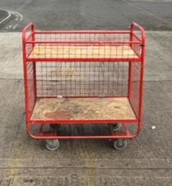 Second Hand Red Picking Trolley - Steps and Stillages