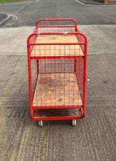 Second Hand Red Picking Trolley - Steps and Stillages