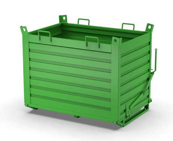 TITAN Drop Bottom Skips With 2000kg Capacity - Steps and Stillages
