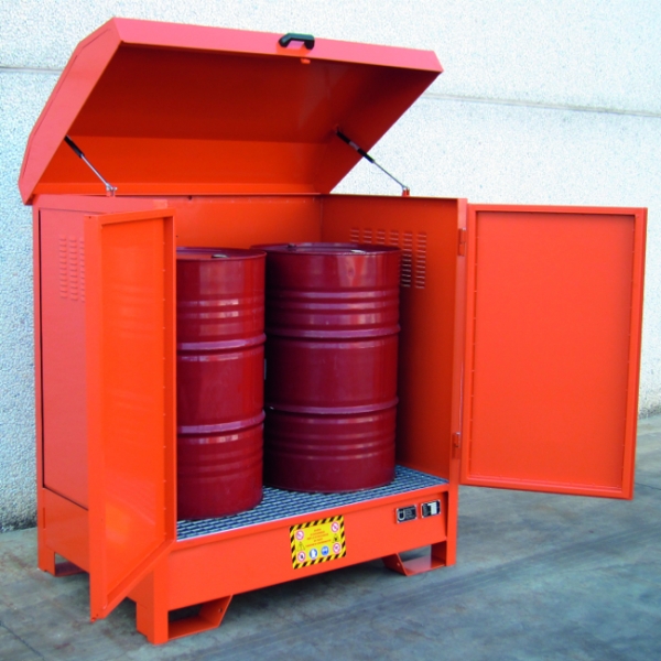 Drum Cabinets with Sheet Steel Sides - Steps and Stillages