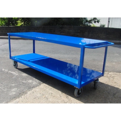 Table Top Cart, 1000 kg, 1600 x 800 mm, Steel Shelf - Steps and Stillages