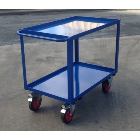 Table Top Cart, 500 kg, 1000 x 600 mm, Steel Shelves With Lip - Steps ...