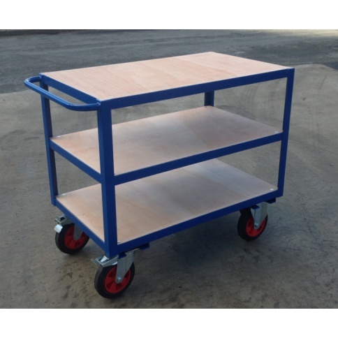 Table Top Cart, 500 kg, 1000 x 600 mm, Steel Shelves With Lip - Steps ...