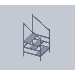 Fixed Access Steps For Inward Opening Doors - Steps and Stillages
