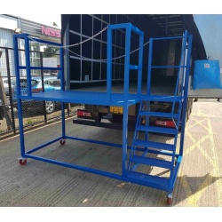 Lorry Trailer Access Mobile Unloading Platform With Steps - S1 - Steps ...