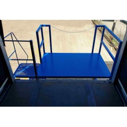 Lorry Trailer Access Mobile Unloading Platform With Steps - S1 - Steps ...