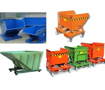 Tipping Skips and Drop Bottom Skips - Steps and Stillages