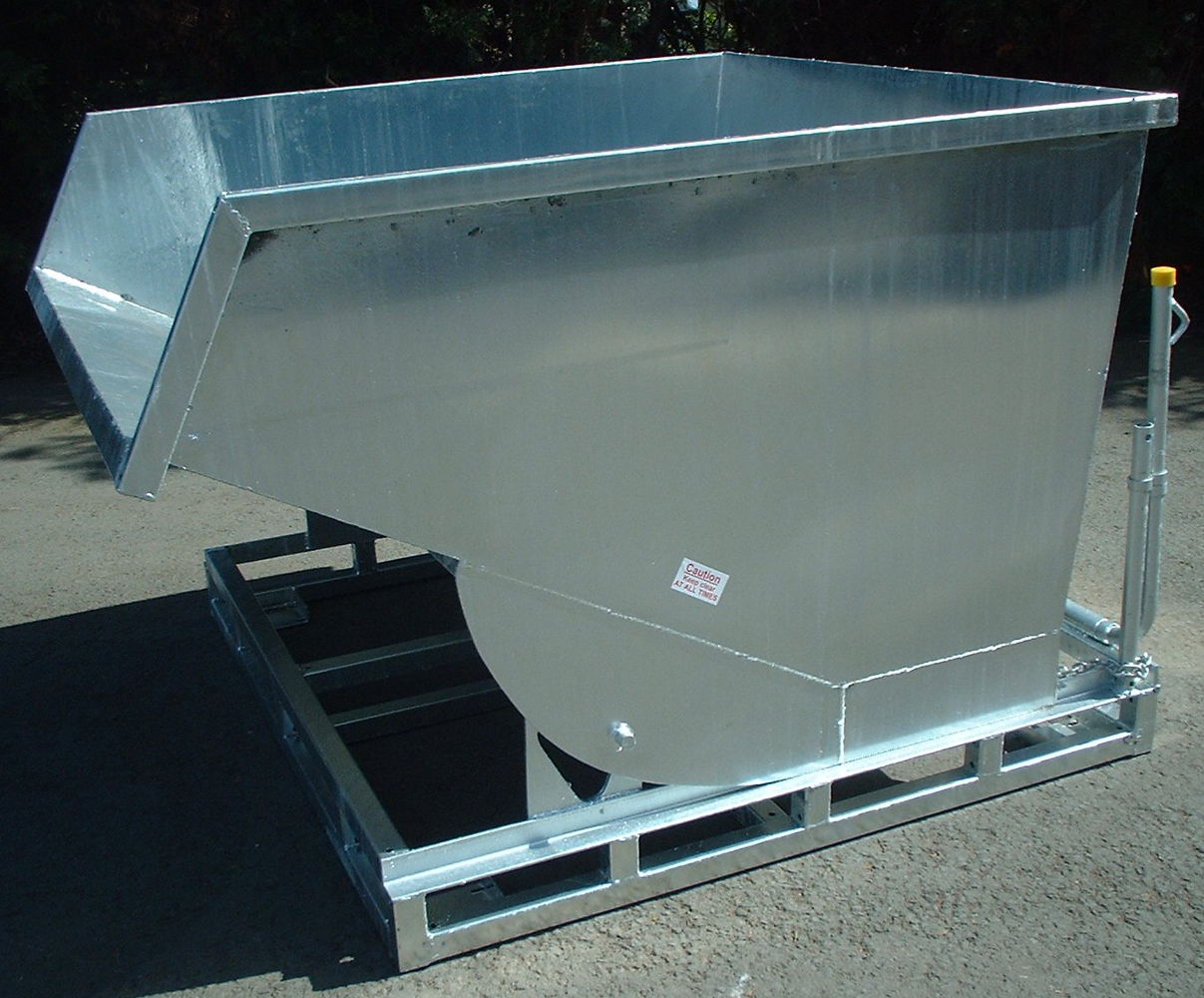 Galvanized Finish for Tipping Skip 025 - Steps and Stillages