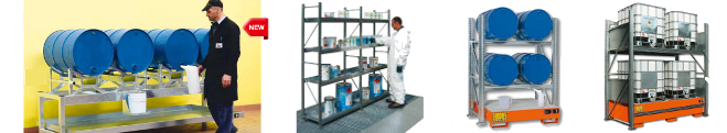 Spill Containment, Sump Flooring, Storage Cabinets for drums and IBCs ...