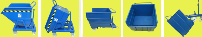 Tipping Skips and Drop Bottom Skips - Steps and Stillages