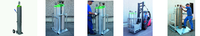 Certified Gas Cylinder Safety Cages - Steps and Stillages